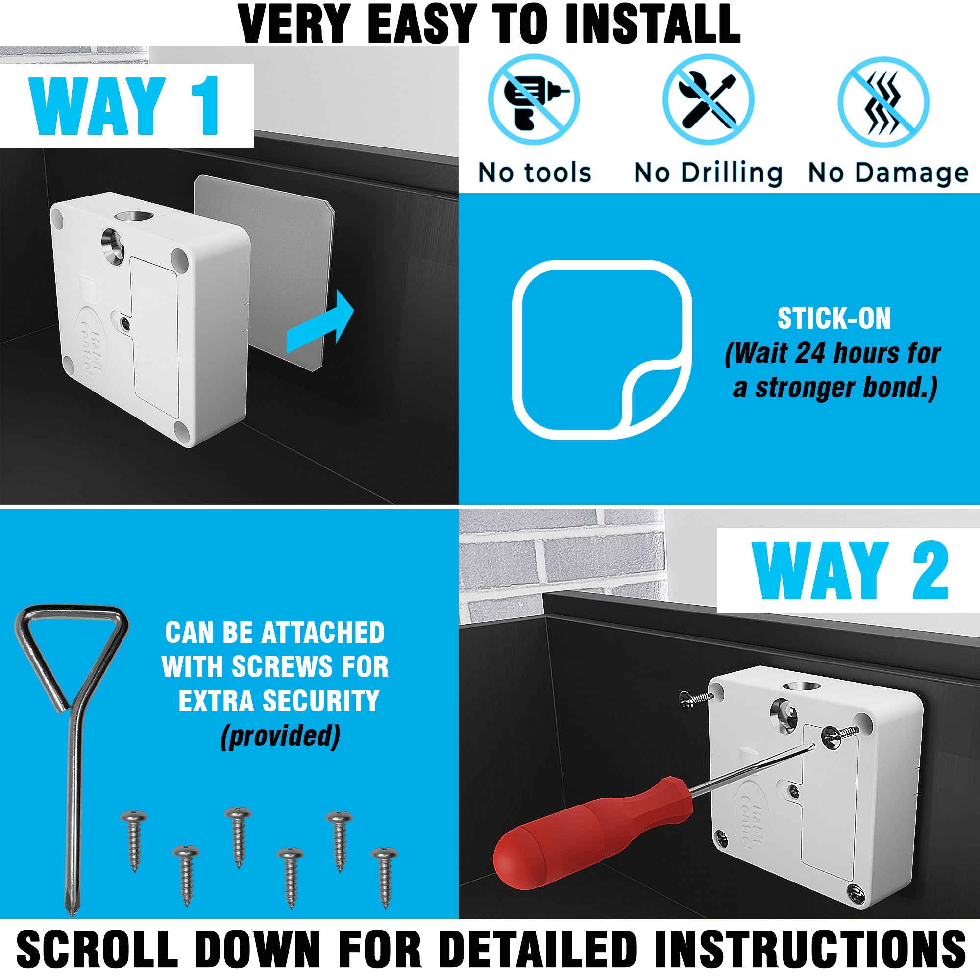 Bluetooth Time Lock for Self-Control, Lockbox for Liquor Cabinets & Dr ...