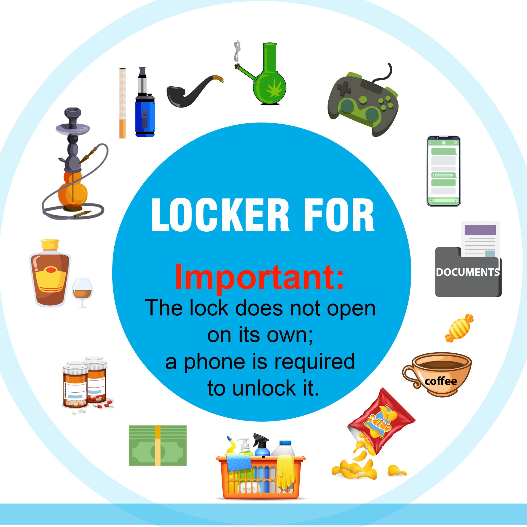 Bluetooth Time Lock for Self-Control, Lockbox for Liquor Cabinets & Dr ...