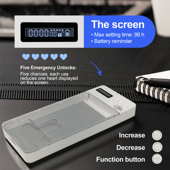 Phone Lock Box Timer, Cell Phone Lockbox, Time Locker Phone Addiction – Habit Control