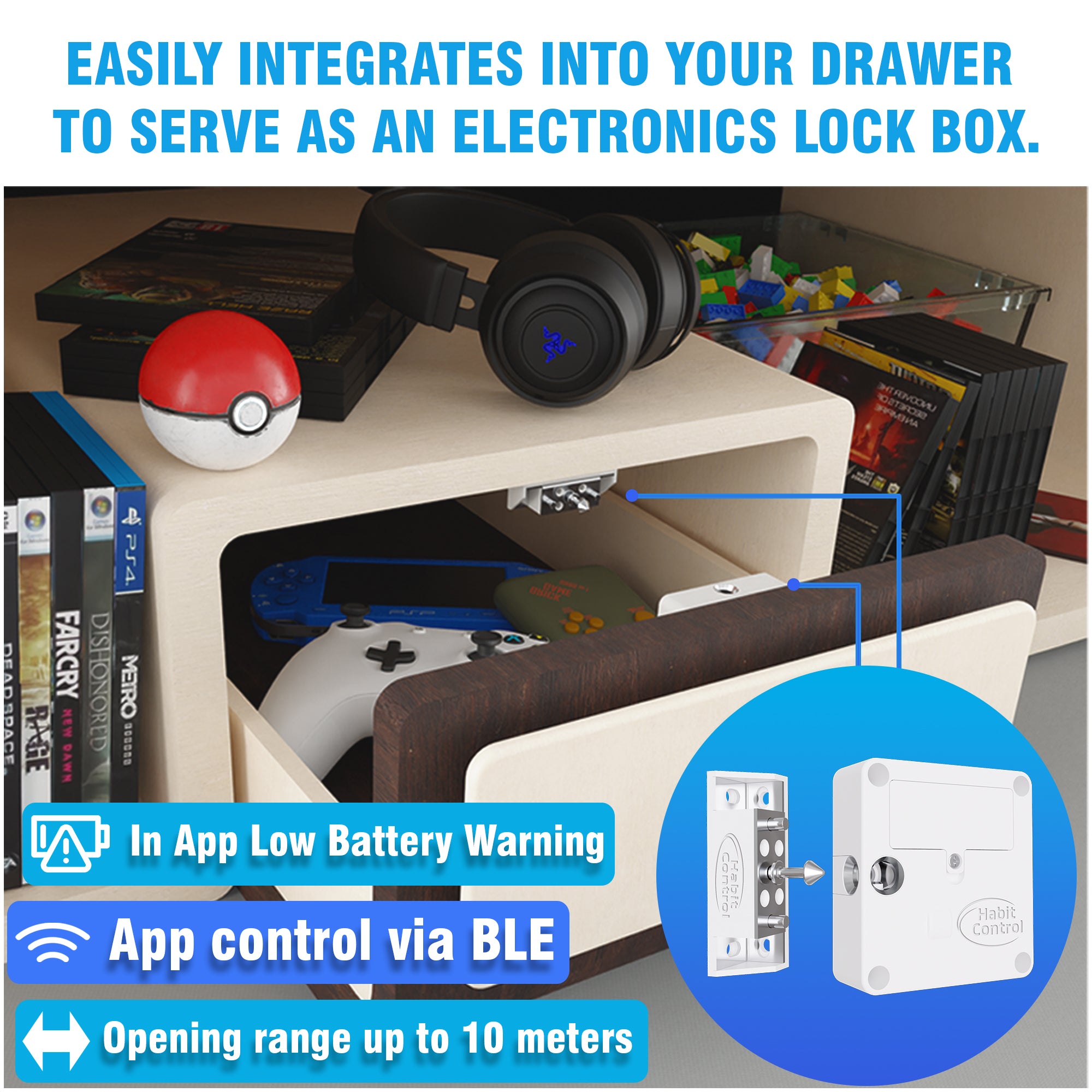 Bluetooth Time Lock for Self-Control, Lockbox for Liquor Cabinets & Dr ...